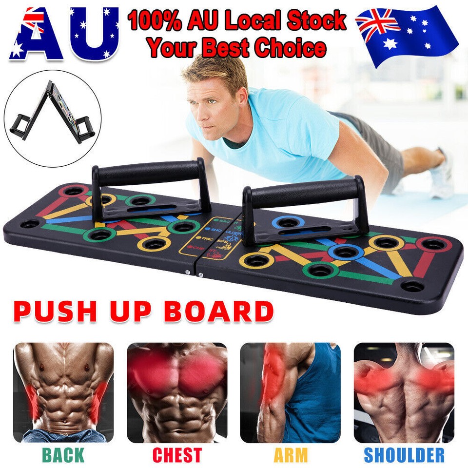 Foldable Push Up Board Rack Training Gym Exercise Pushup Exercise Stand ...
