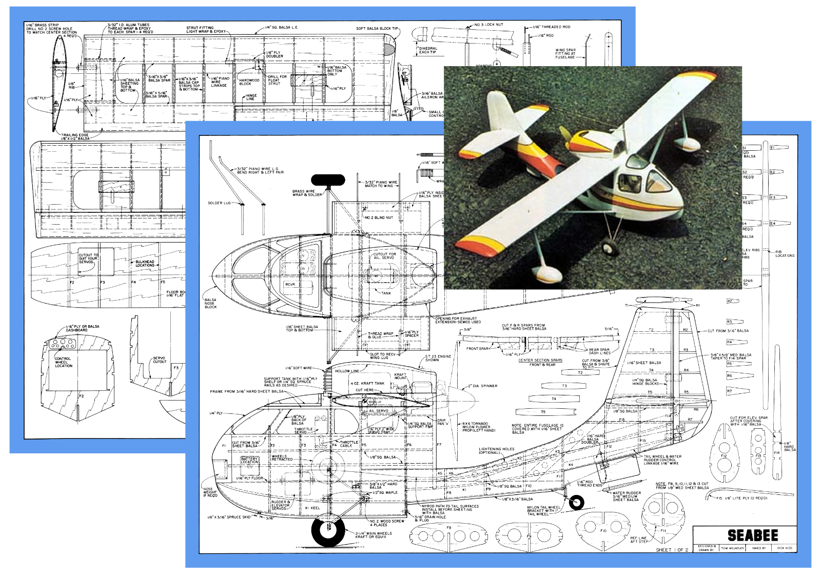 Model Airplane Plan (RC): SEABEE 51" Stand-Off Scale for .23-.35 ...