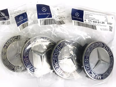 Radnabenabdeckung Lorbeer royalblau Mercedes Benz - 4er Set ...