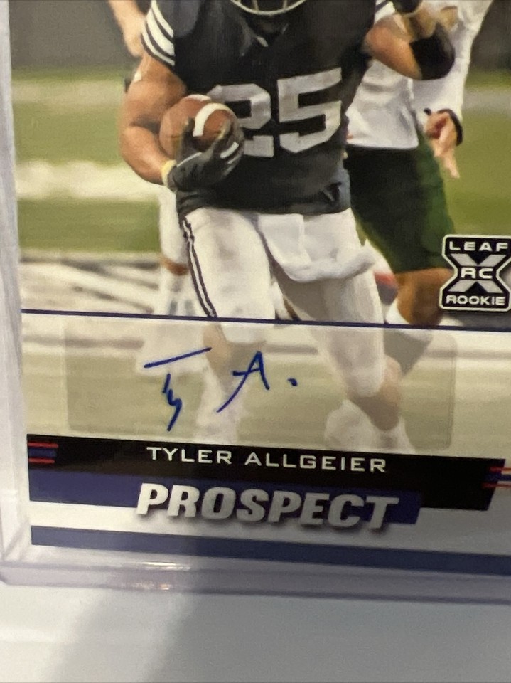 TYLER ALLGEIER 2022 LEAF PRO SET ROOKIE PROSPECT AUTOGRAPH RC AUTO PSP ...