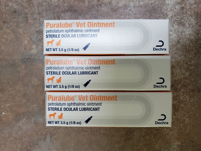 3-PACK Puralube Eye Lubricant Ointment for Dogs & Cats | eBay