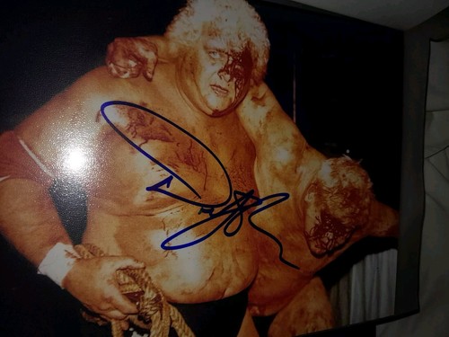 Dusty Rhodes Signed Nwa 8x10 Wwe Wwf Wcw | eBay