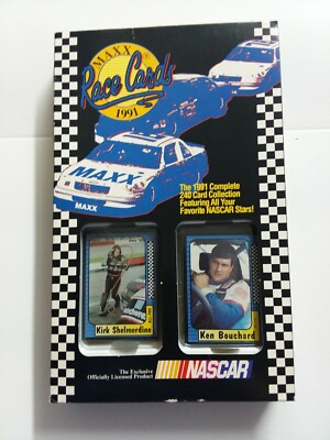 1991 MAXX RACE CARDS 240 CARD COLLECTION NASCAR STARS NIB racecar ...
