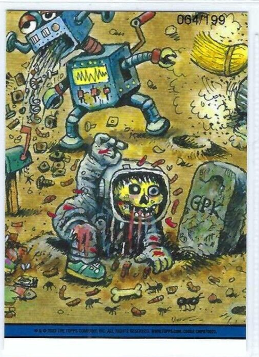 2023 Garbage Pail Kids InterGOOlactic Mayhem Gray Parallel 31a Simon ...