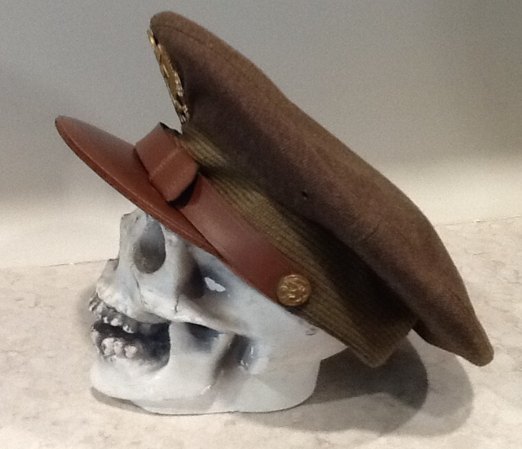 Vintage WWII U.S. Army Officer Visor Hat Wool Cap Crusher Style Size 7 ...