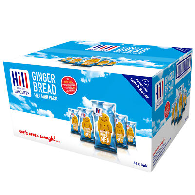 Hill Biscuits Gingerbread Men Mini Packs | 80x30g | Free Delivery | eBay UK