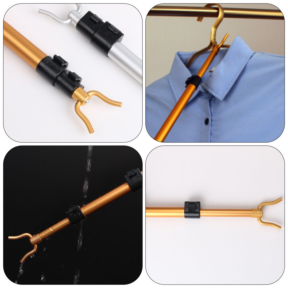 clothesline drying pole Retractable Reach Stick Clothes Rail Stainless ...
