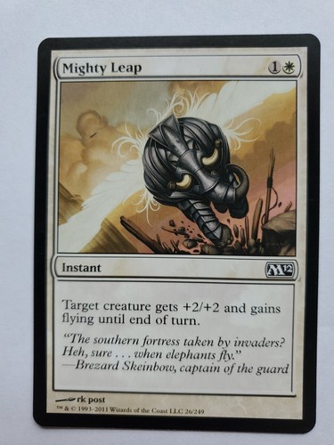 MTG Magic The Gathering Card Mighty Leap Instant White M12 | eBay