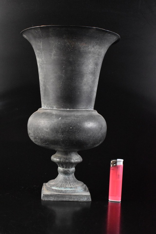 R2013: XF Japanese Bronze Shapely FLOWER VASE Buddhist art | eBay UK