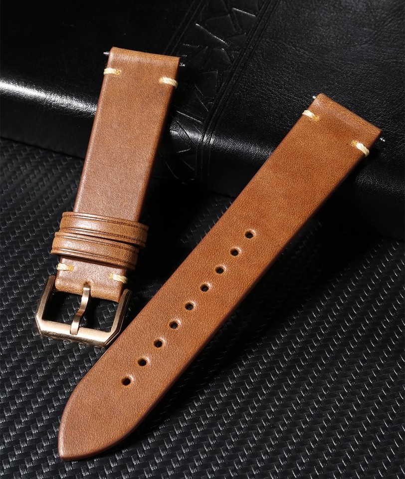 Quick Release Watch Band, Top Grain Leather Watch Straps, Italian ...