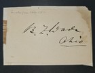 Autograph of Senator Benjamin Franklin Wade Ohio Radical Republican | eBay