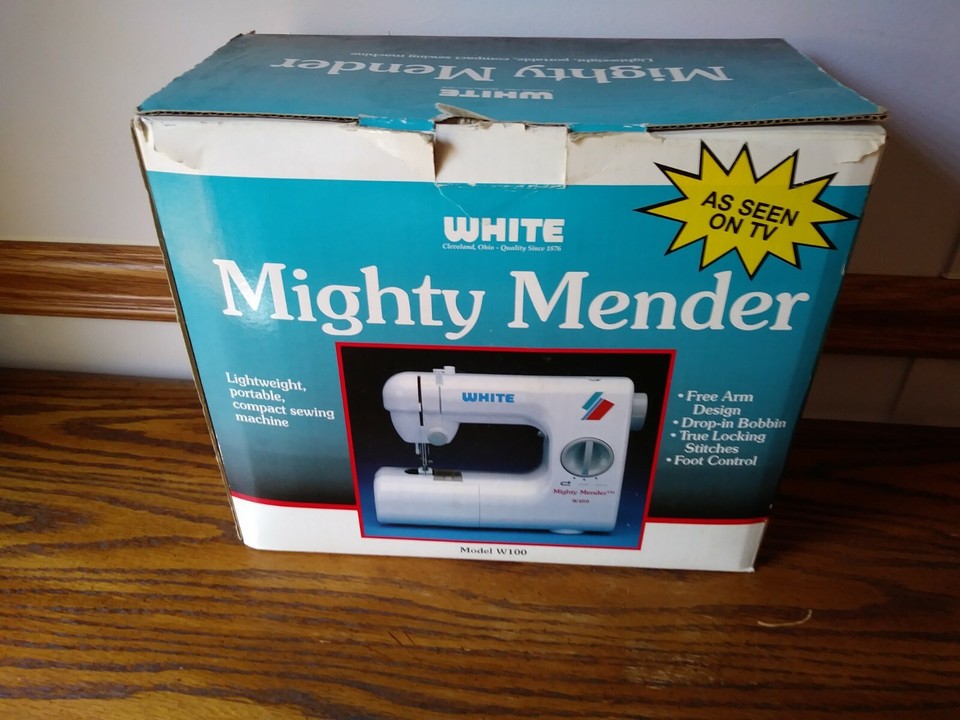 White Mighty Mender WW100 Mechanical Sewing Machine still in original ...