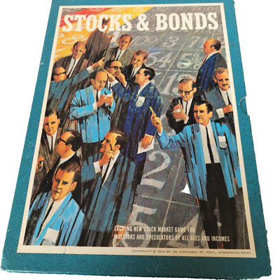 Vintage Stocks and Bonds Board Game 3M Bookshelf Game 1964 Stock Market ...