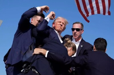 President Donald Trump Assassination Attempt American Flag 4x6 Photo ...