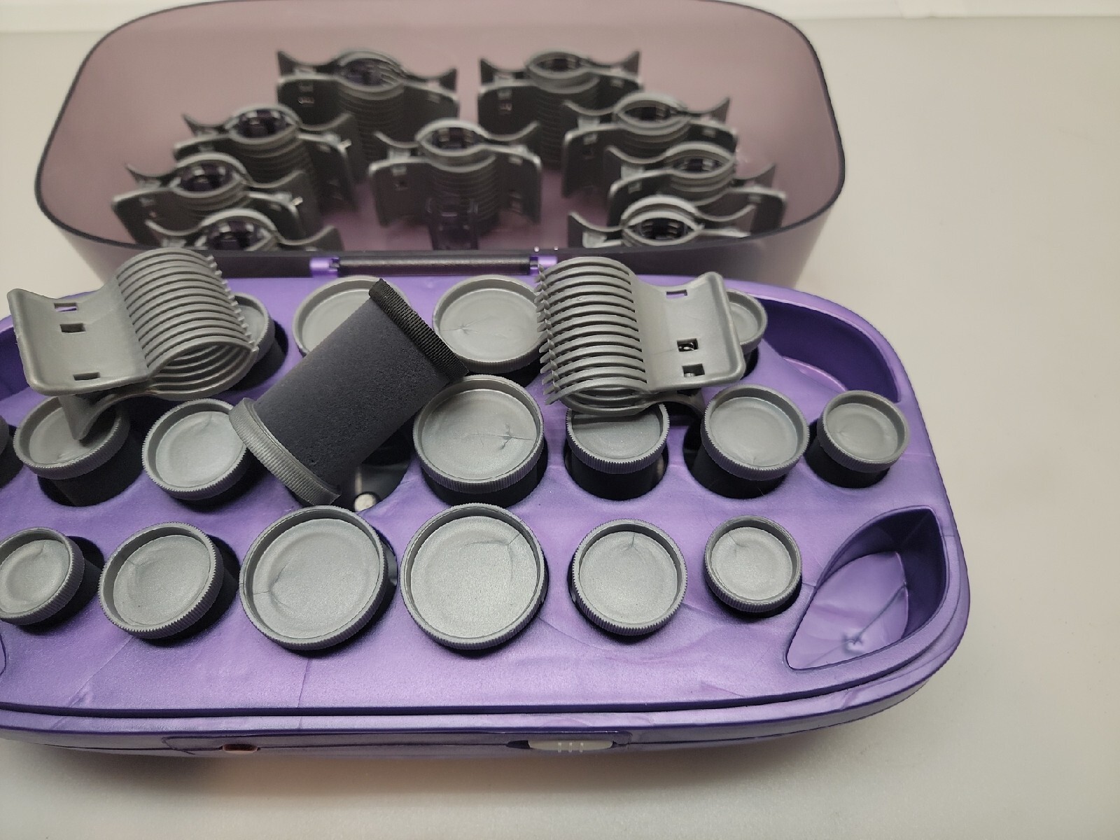 FLOCKED Hot Rollers w/Clips 20 Hot Shot Tools. | eBay