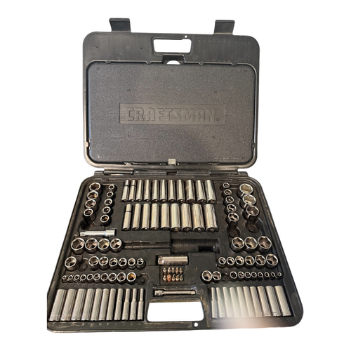 Craftsman 144-Piece Mechanics Tool Set Socket 128 pcs + Case 6 point SAE Metric | eBay