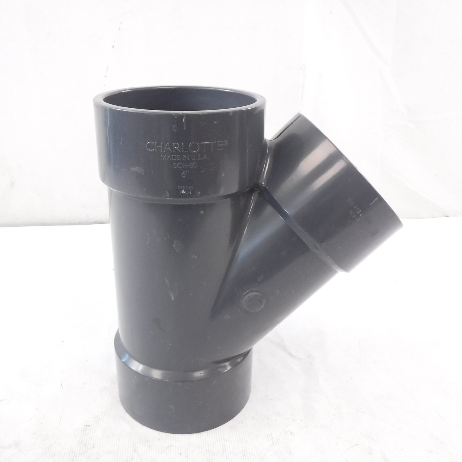 Charlotte 6" 150 PSI Schedule 80 PVC Wye Socket 875-060 | eBay