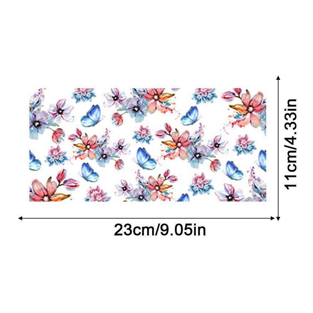 Vibrant Colors Glass Cups Sticker Strong Adhesion Water Bottles Sticker ...