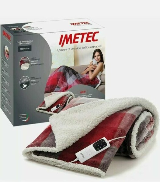IMETEC 16715 Coperta Termica Elettrica - Multicolore for sale online | eBay