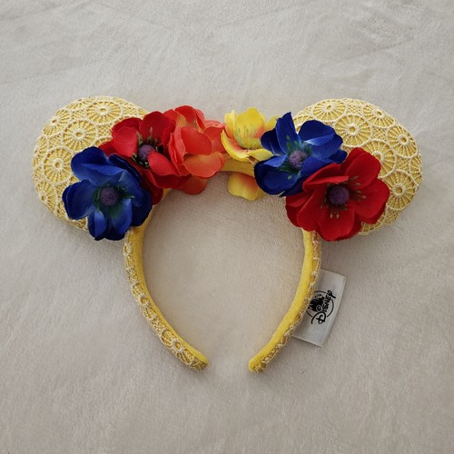 Disney Parks Spring Laced Yellow Poppy Flowers Floral Minnie Ears ...
