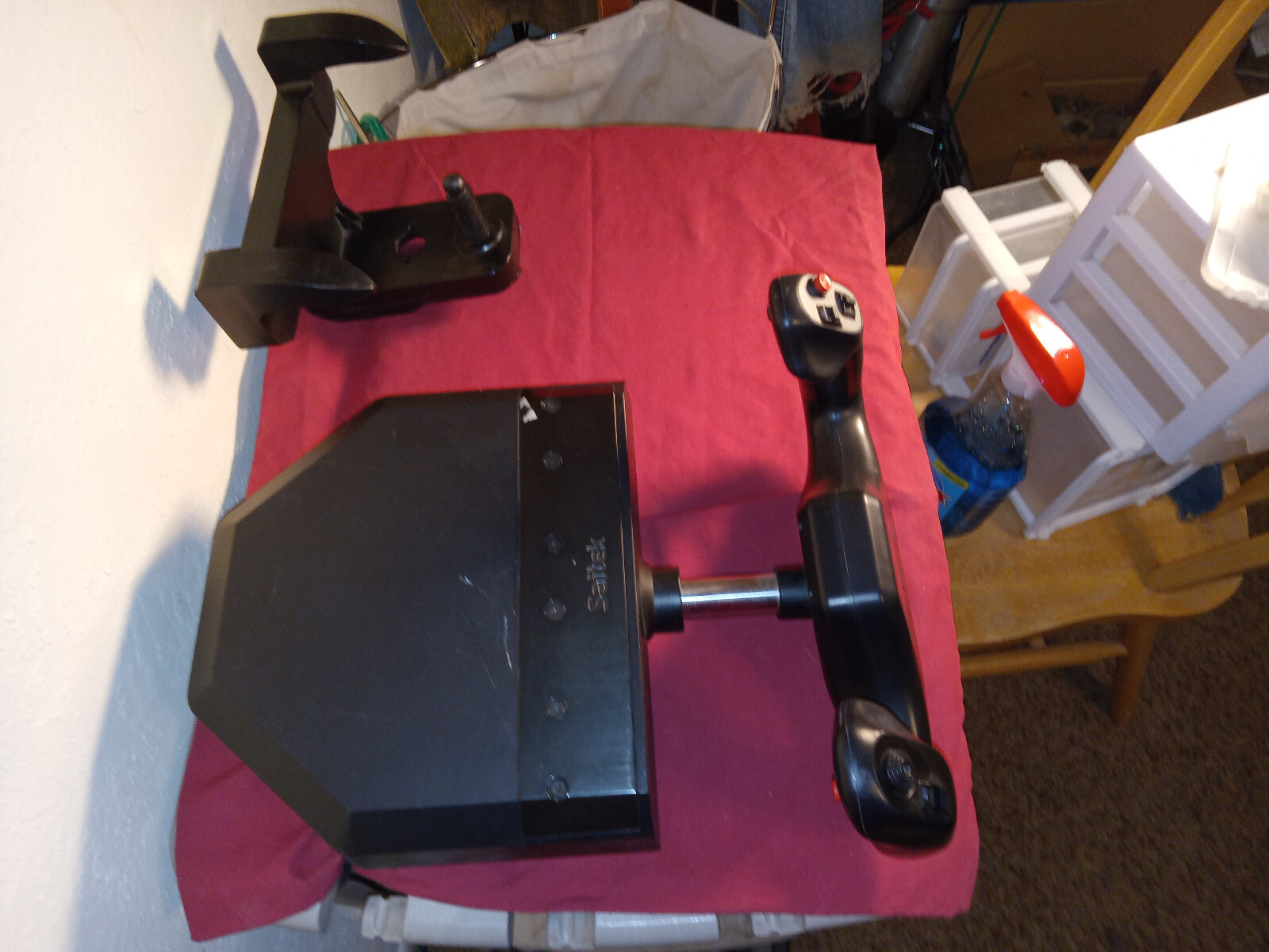 Logitech Flight Simulator Control System Saitek Yoke Pedals throttle ...