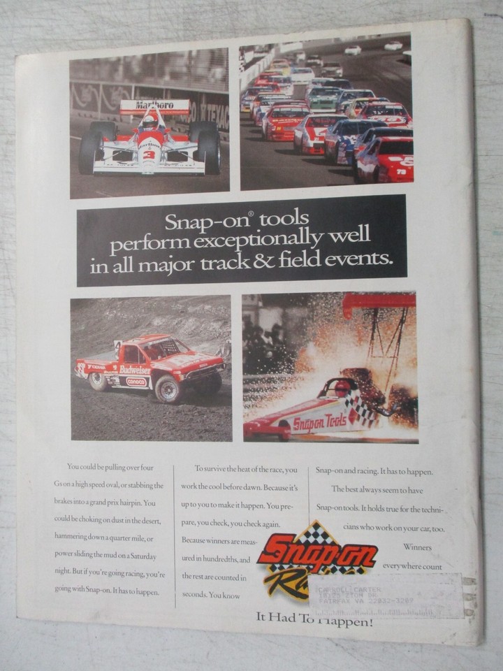 IHRA DRAG REVIEW MAGAZINE NOV 1, 1994 BILLY HUFF SETS RECORD SHANNON ...