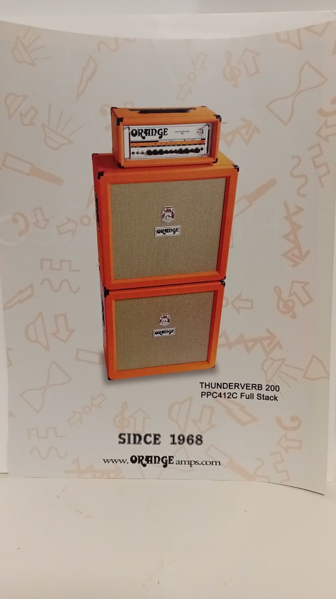 Orange Amps Stack A Stack Of Orange Amplifiers And Speaker Cabs, Miked