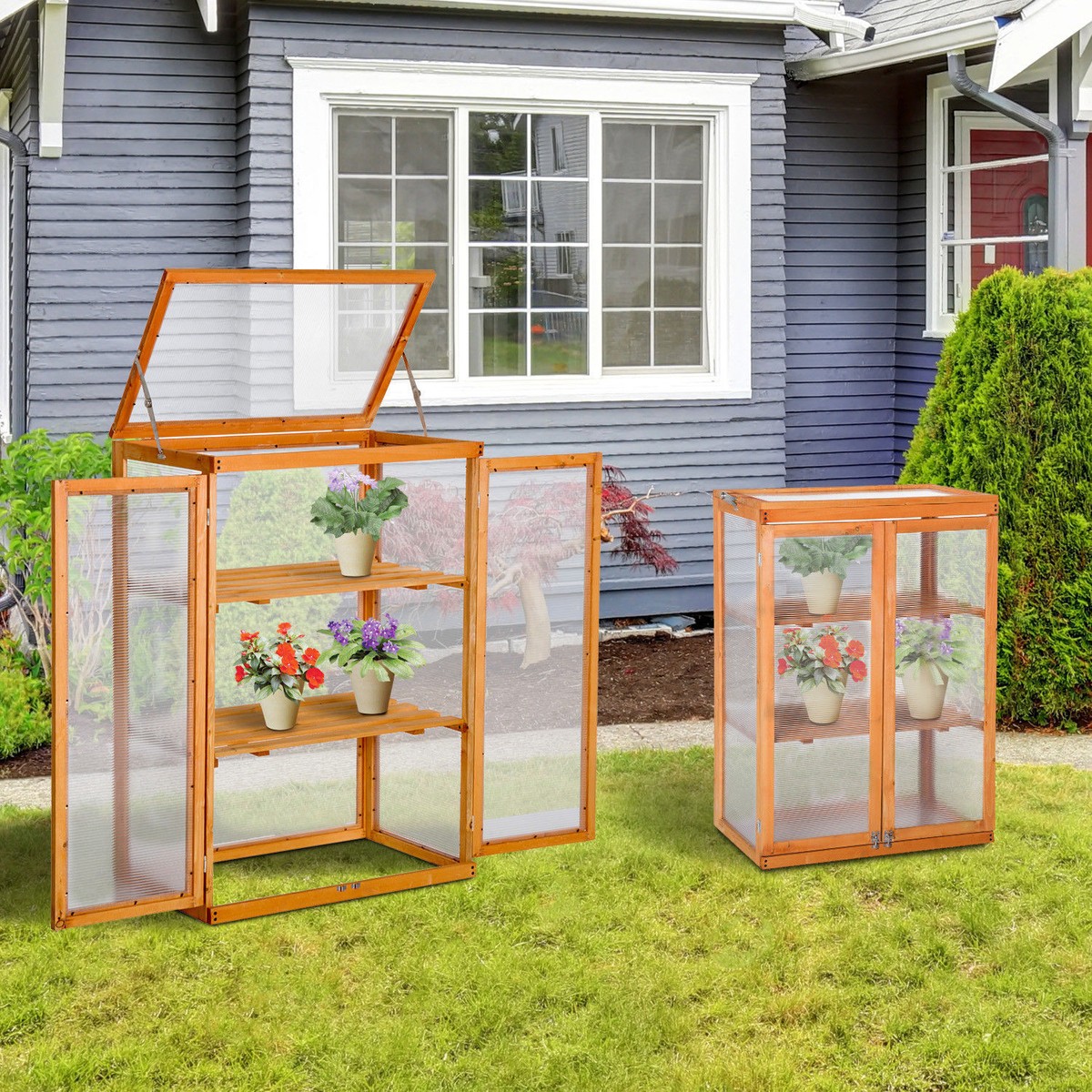 Greenhouse Cold Frame Windows EAGLE PEAK Garden Cold Frame Greenhouse