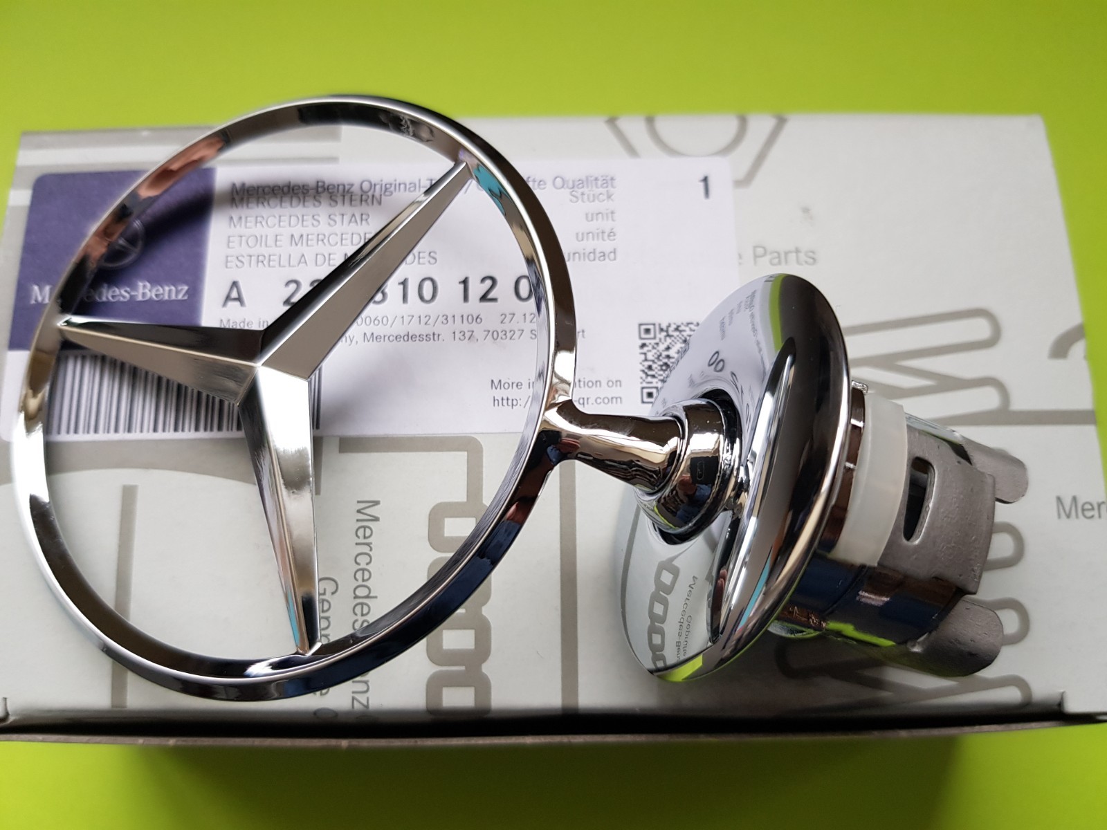 Genuine Mercedes-Benz W205 W222 Bonnet Badge Star A2228101200 | eBay UK