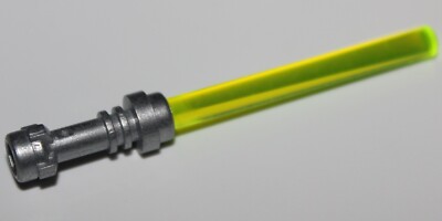 Lego Star Wars Metallic Silver Hilt Trans Neon Green 4L Light Saber ...
