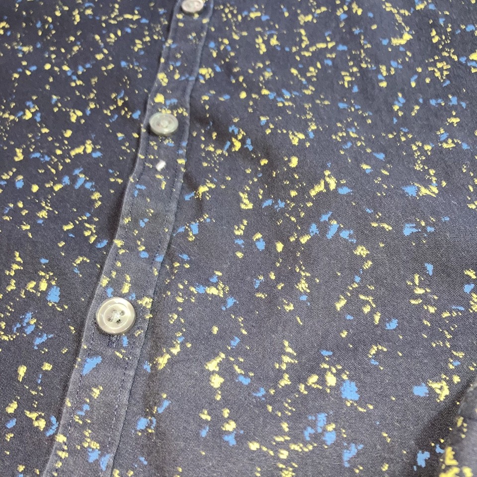 John Varvatos USA Long Sleeve Button Up Shirt Mens Sz Medium Blue | eBay