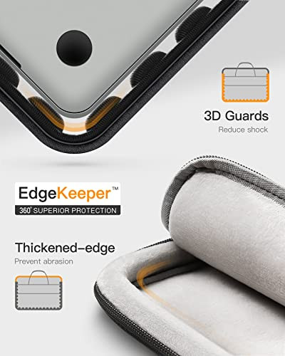 360° Protection Laptop Case Sleeve Compatible with 13.3 Inch Black Gray ...