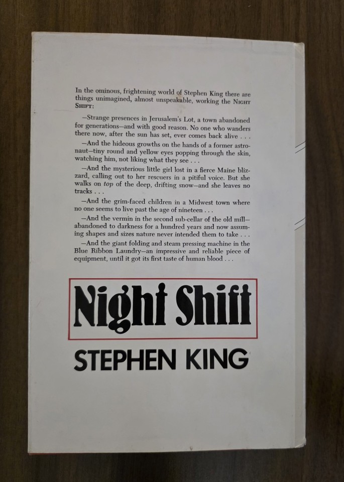 Stephen King Night Shift First Edition 1978 DoubleDay Novel ...