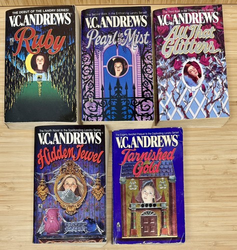 Complete Series Set LANDRY by V.C. Andrews 5 Books Lot RUBY ALL THAT ...