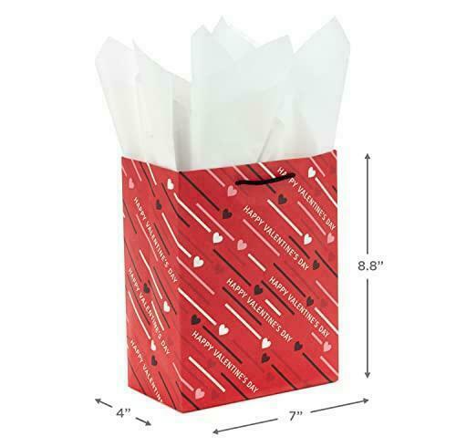 Hallmark Medium Valentines Day Gift Bags With Tissue Paper 3 Bags Red ...