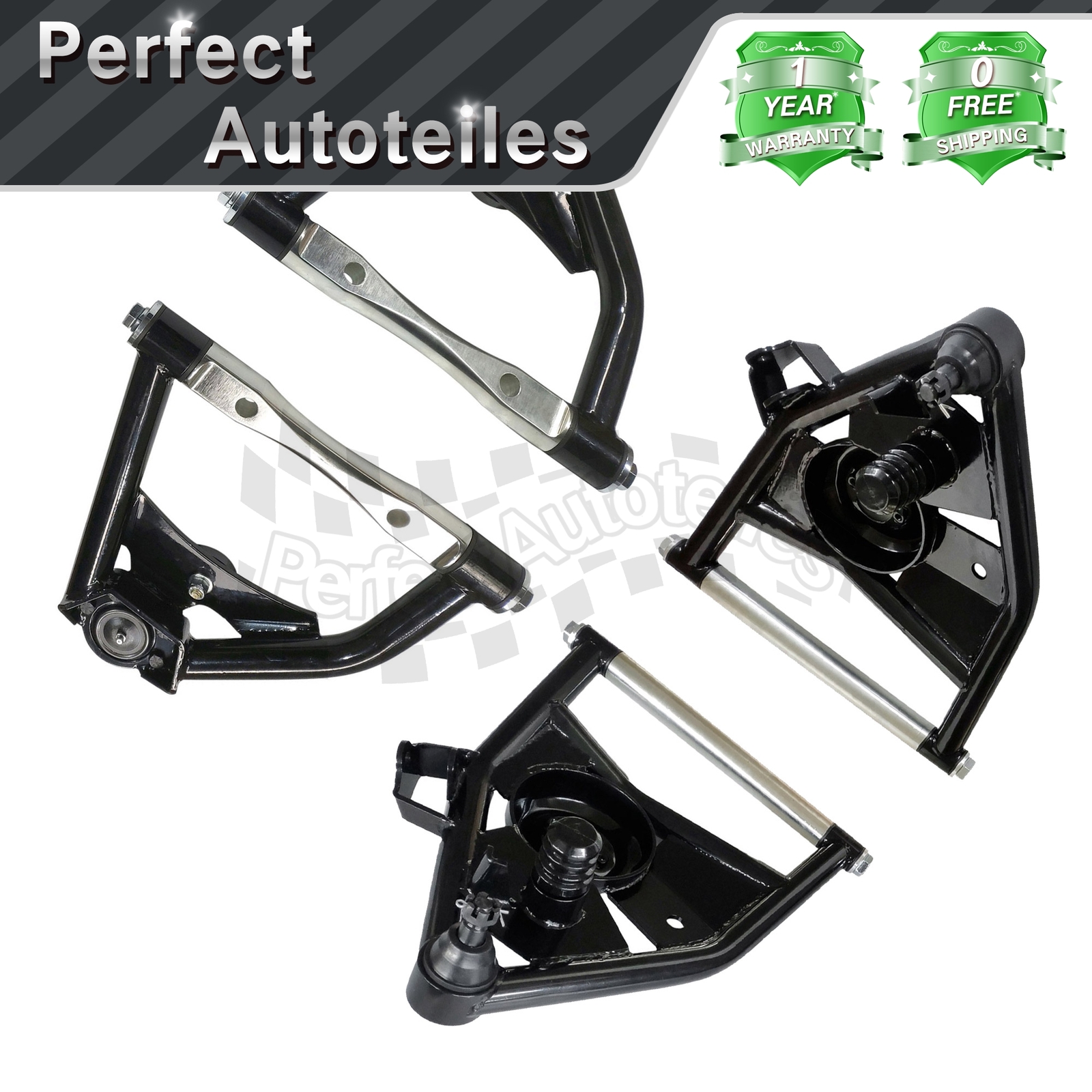 Front Upper Lower Control Arms W/73-87 Ball Joints For 1963-1972 Chevy ...