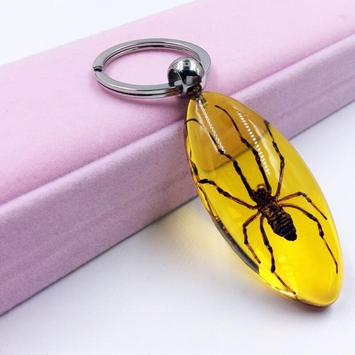 Amber Scorpion Fossil Insects Manual Polishing Lucky Ornaments key ...