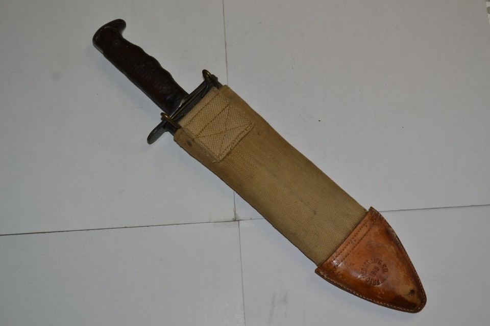 World War I WWI US Model M1917 Bolo Knife Plumb St Louis 1918 w/ Sheath ...