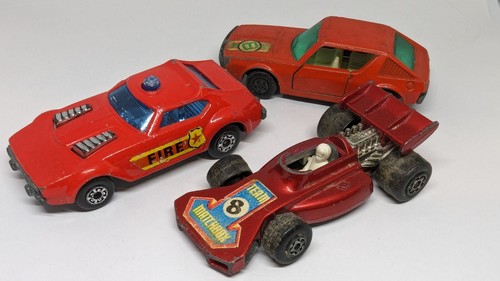 (B) 3 vtg Matchbox Superfast: 24 Team Matchbox, 64 Fire Chief, 62 ...