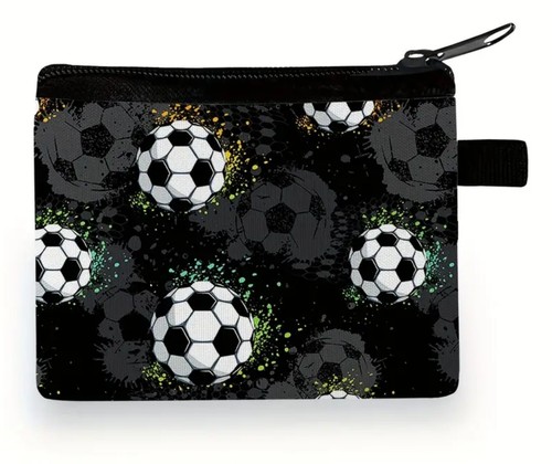FOOTBALL COIN PURSE BLACK UNISEX ADULTS KIDS CHRISTMAS BIRTHDAY GIFT ...