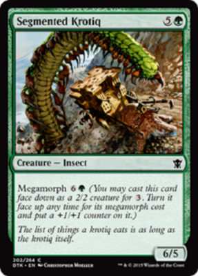 X4 Segmented Krotiq Dragons of Tarkir LP/NM MTG Magic DNA GAMES | eBay