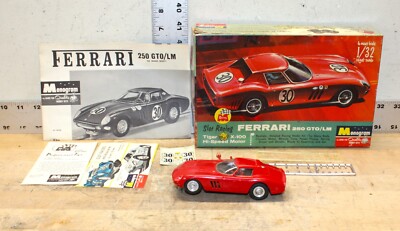 Vintage 1964 Monogram SR3205.589 Ferrari 250 GTO/LM Slot Car W RussKit ...