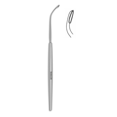 Frontal Sinus Curette, 7", Oblong Cup 3 mm x 5 mm, Angled 45 Degree ...