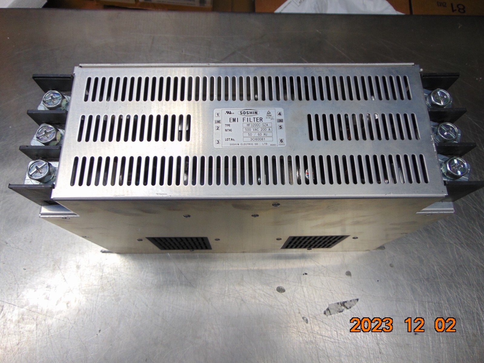 SOSHIN HF3200C-SZA EMI FILTER 500VAC 200A | eBay