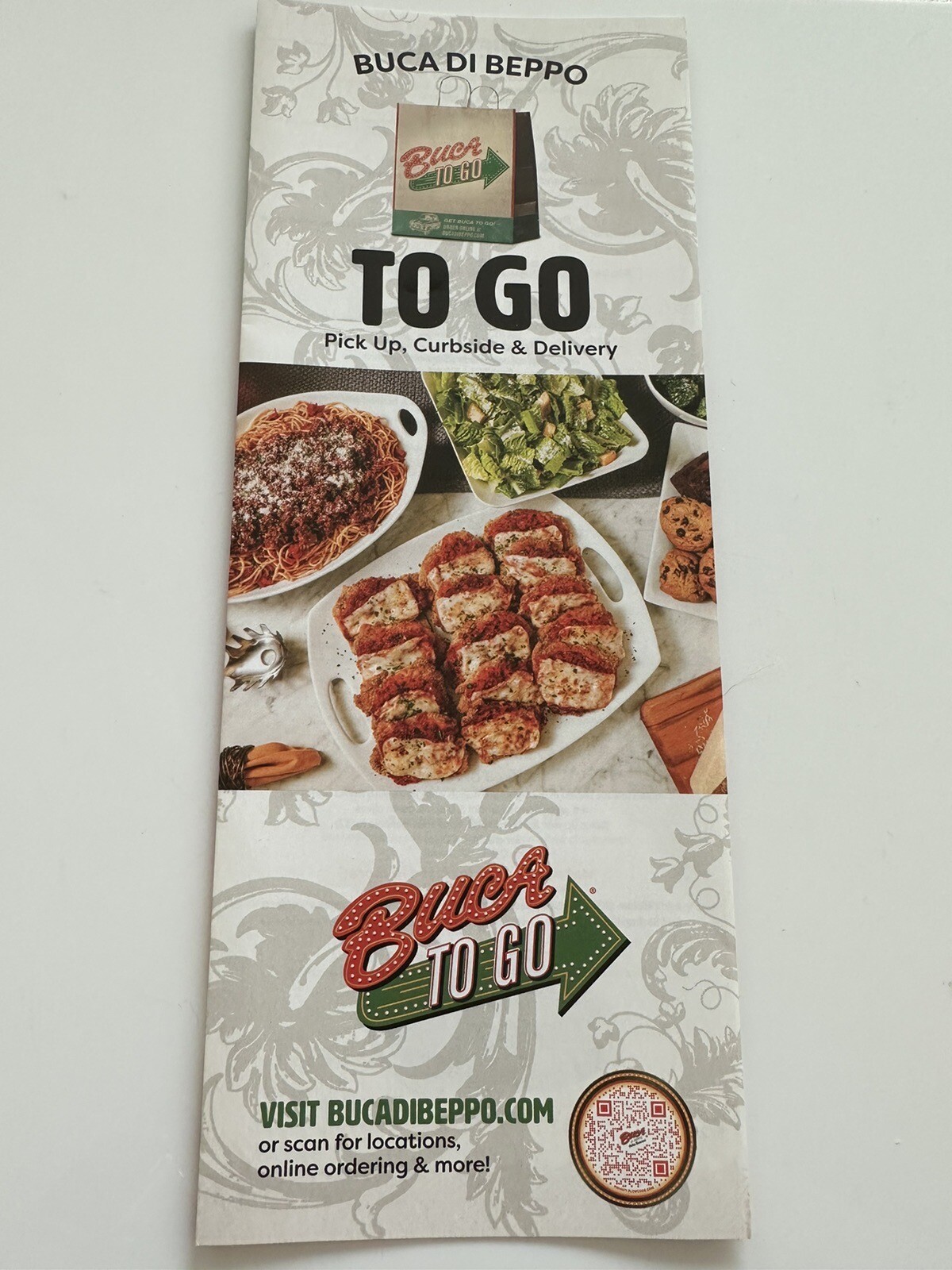 Buca Di Beppo Restaurant To Go Menu | eBay