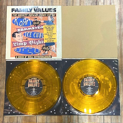 Family Values Tour '98 Yellow Vinyl LP Us Org Korn Limp Bizkit Incubus ...