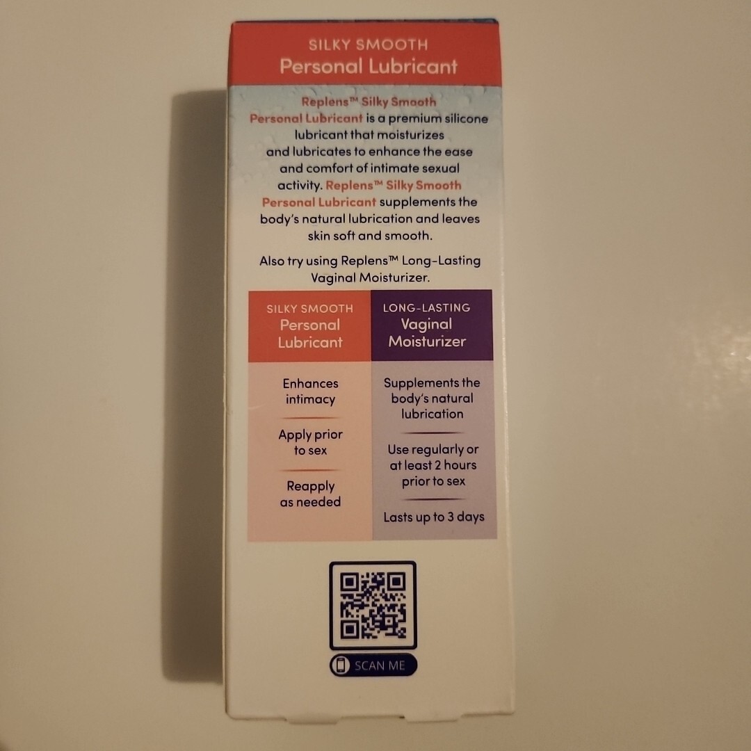 Replens Silky Smooth Personal Lubricant Continuous Pleasure 2.7oz ...