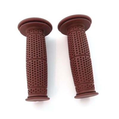 Knobs vintage Brown Motorcycle Old Universal Handlebar 7/8 " 22mm cafe ...