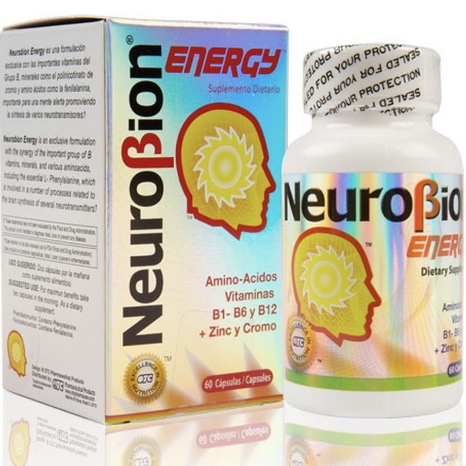 Neurobion Energy Dietary Supplement 60 Capsules Vitamina B1 B2 B6 B12 ...