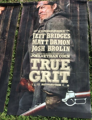 TRUE GRIT 2010 Giant Vinyl Movie Theater Posters 35x60 Bridges Damon ...